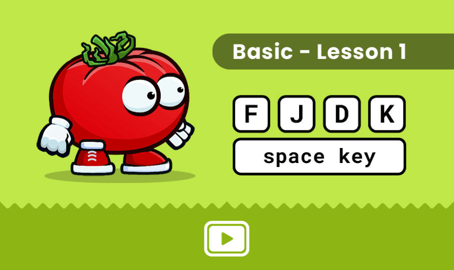 FJDK Keys - Lesson 1 - Typing Practice