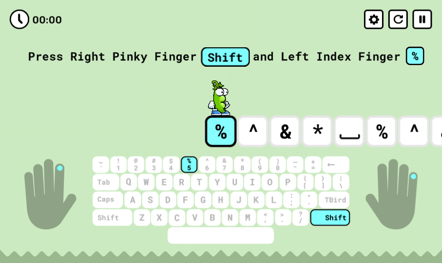 Symbol Keys - Lesson 11 - Typing Practice
